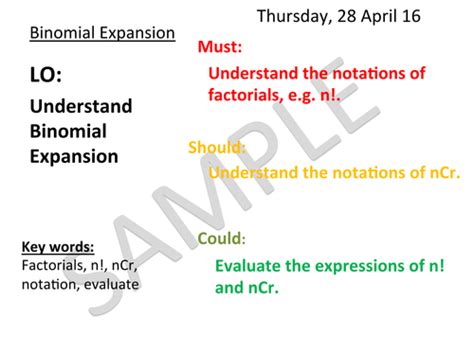 Binomial Sample Teaching Resources