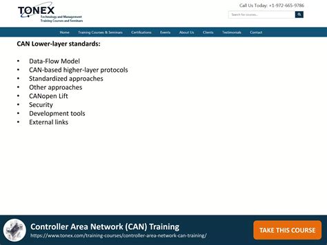 controller area network can training ppt