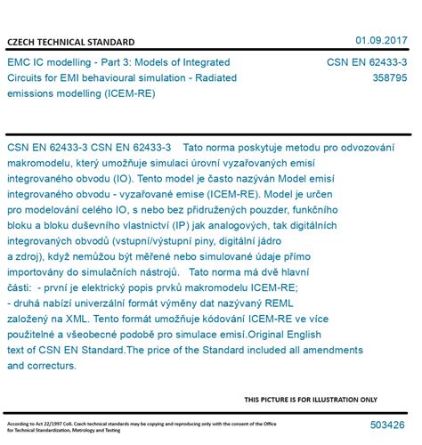 csn en 62433 3 emc ic modelling part 3 models of integrated circuits for emi behavioural