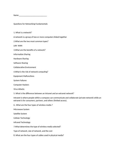 Network Homework Pdf Computer Network Telecommunications