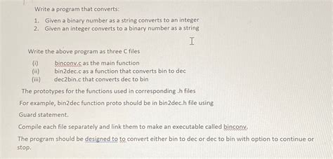 Solved Write A Program That Convertsgiven A Binary Number