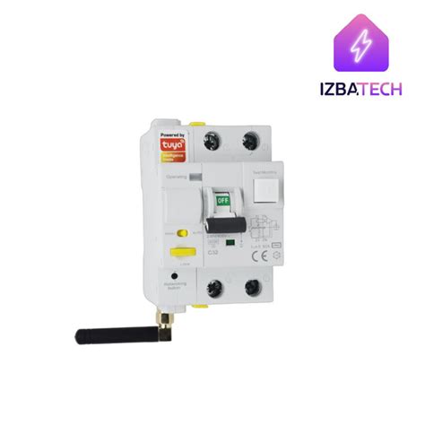 Модульный автомат Wi Fi для Алисы с ручным управлением 1p 32a реле автомат с мониторингом