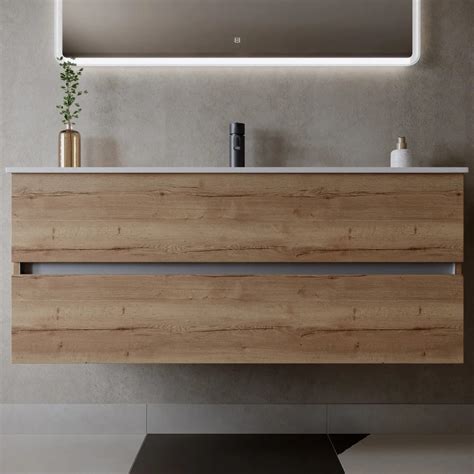 Тумба с раковиной Sancos Urban 120 см дуб галифакс натуральный ...