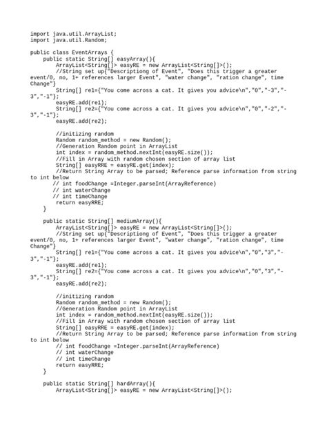 Event Arrays Pdf Computer Programming Algorithms And Data Structures