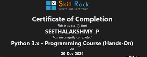 Seetha Lakshmy On Linkedin Sql Skillrack Certification Learningjourney