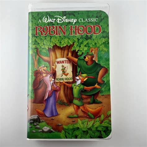 Robin Hood Vhs 1189 Walt Disney Classic Black Diamond Edition