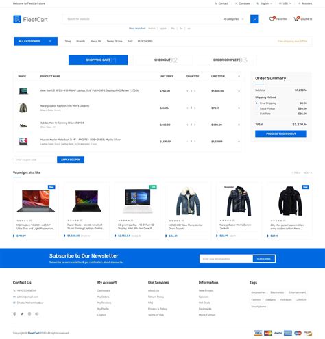 FleetCart Laravel Ecommerce System PHP Script Jumabazar Pk