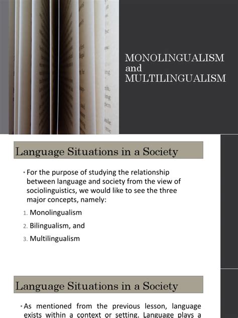 Monolingualism Or Multilingualism Pdf Multilingualism First Language