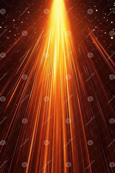 Radiant Golden Light Beams Emanating From A Central Point Creating A Dynamic And Vibrant Visual