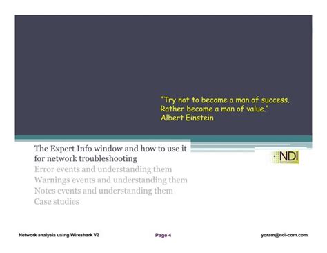 Network Analysis Using Wireshark Chapter 08 The Expert System Ppt