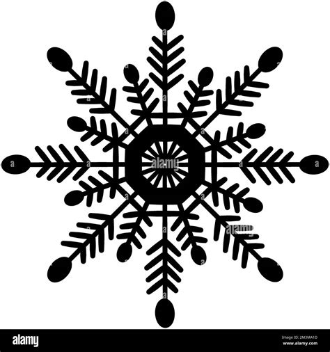 Little Snowflake Clipart Outline