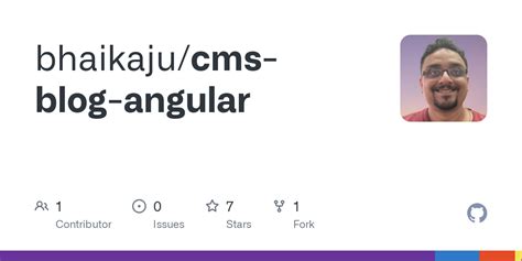 GitHub Bhaikaju Cms Blog Angular
