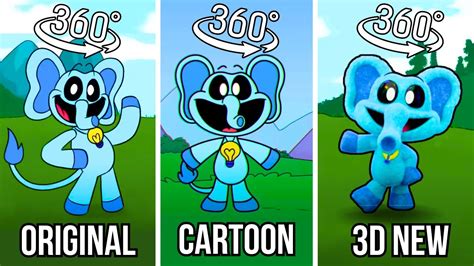 360 Vr Smiling Critters Voicelines Animated Original Vs Cartoon Vs 3d New Youtube