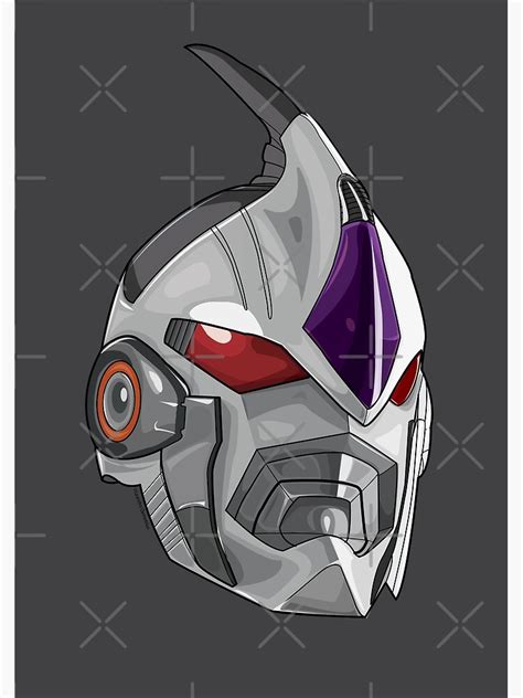Lucifer Cybercops Hero Helmet Art Print For Sale By Demetriusdesign