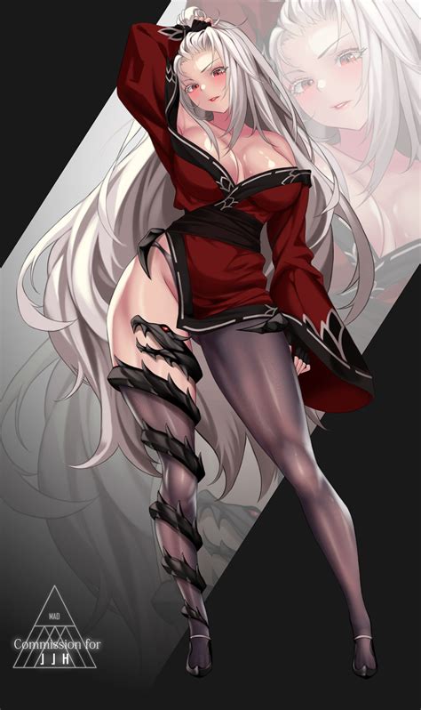 Mad Kimo Original Commission Highres 1girl Artist Logo