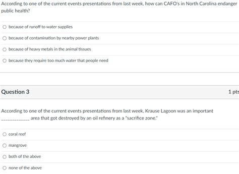 Solved According To One Of The Current Events Presentations Chegg Com