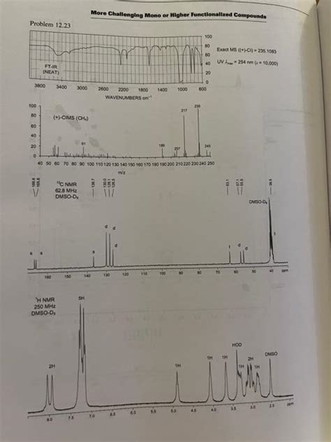 Solved DETERMINE THE STRUCTURE OF THE UNKNOWN AND ASSIGN AND Chegg