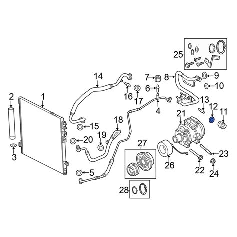 Dodge Oe 5183358aa A C Refrigerant Pressure Sensor O Ring