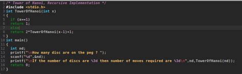 Tower Of Hanoi Recursive Implementation Sumants 1 Page Of Math
