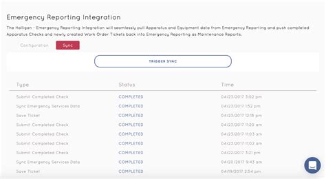 Configuring The Emergency Reporting Integration