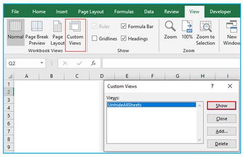 How To Unhide Sheet In Excel