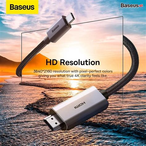 Baseus High Definition Series Graphene Type C To HDMI 4K Adapter Cable Baseus Pakistan