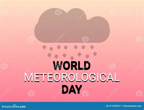 Word Writing Text World Meteorological Day Stock Illustration