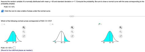 Solved Assume The Random Variable X Is Normally Distributed