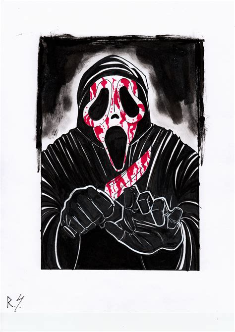 Inktober 2018 4 Ghostface By Ryanshifflett On Deviantart