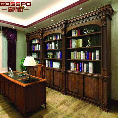 Home Office Bookcase Bookshelf With Doors Gsp18 022 Bookcase And Office Bookcase