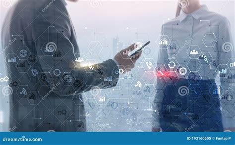 Ict Information And Telecommunication Technology And Iot Internet Of Things Concepts Stock