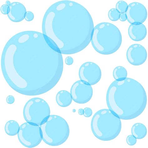 Premium Vector Bubbles Cartoon Illustration Isolated On White Background