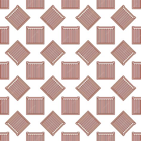 Premium Vector Shipping Container Vector Concept Line Seamless Pattern