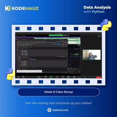 Week 9 Recap Data Analysis With Python Class Kodehauz Posted On The
