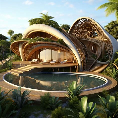 Two Bedroom Bamboo Villa With Sustainable And Eco Friendly Design