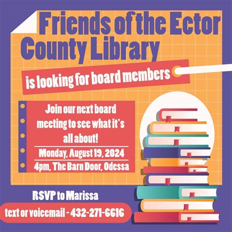 Ector County Library On Linkedin Wanna Join A Board That Sponsors