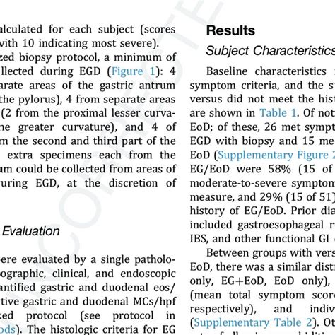 Biopsy And Histopathology Protocol And Eg Eod Diagnostic Criteria Download Scientific Diagram