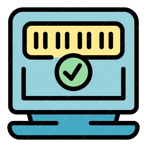 Premium Vector Password Barcode Icon Outline Password Barcode Vector Icon Color Flat Isolated