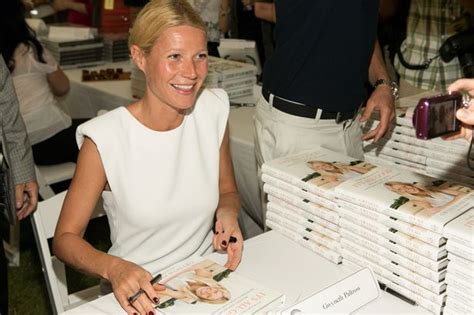 Gwyneth Paltrow Shows Off Her Tan In White Dress At Hamptons Book Signing Mirror Online