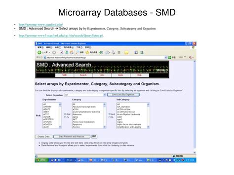 PPT Microarray Databases PowerPoint Presentation Free Download ID