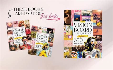 The Vision Board Clip Art Book Health Self Care And Love Vol1 Manifest