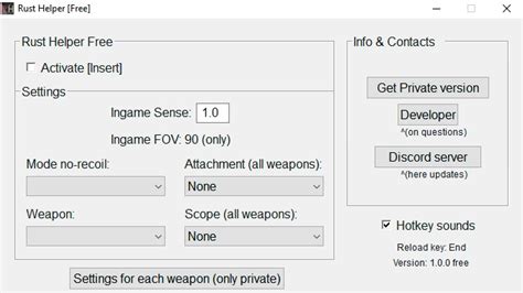 Rust Helper Free No Recoil Macros Читы для игр без раздела