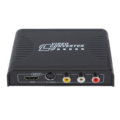 Composite 3rca Cvbs Av S Video Audio To Hdmi Converter Adapter 1080p Upscaler Ebay