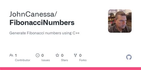 Github Johncanessafibonaccinumbers Generate Fibonacci Numbers Using C
