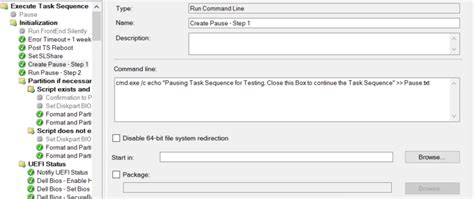 Task Sequence Message Pause With No Package GARYTOWN ConfigMgr Blog