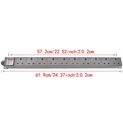 Pdu Power Distribution Unit 2 17 Ways Output Britain Socket Uk 3 Pin Type For Rackmount Server
