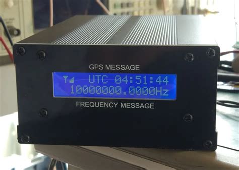 new 1pc 10m gpsdo gps clock lcd gps disciplined oscillator with lcd