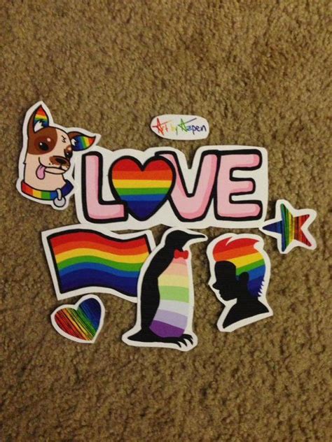 Lgbtq Rainbow Stickers Etsy Rainbow Stickers Lgbtq Themed Stickers