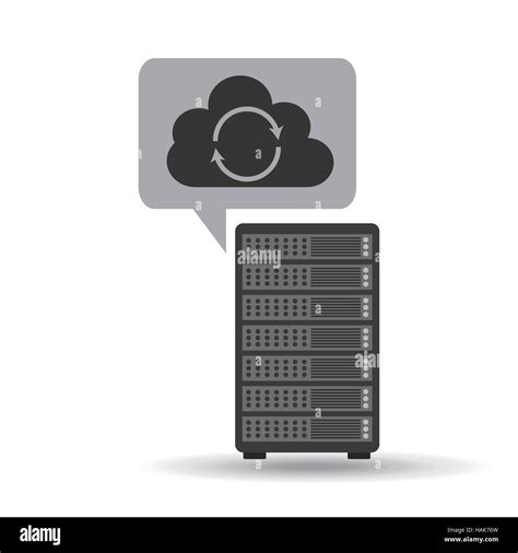 Network Server Concept Backup Restore Vector Illustration Eps 10 Stock