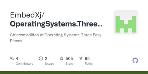 Github Embedxjoperatingsystemsthreeeasypieces Chinese Edition Of